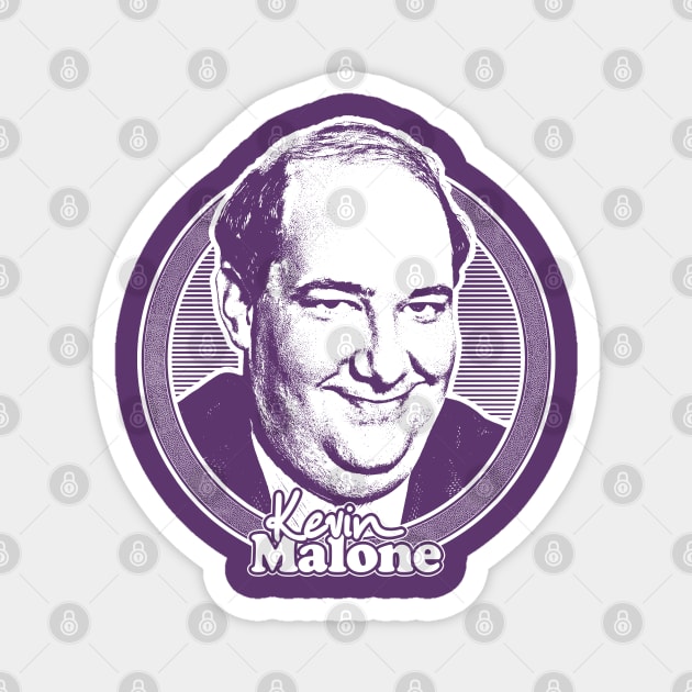 Kevin Malone /// Retro Fan Art Design - The Office - Magnet | TeePublic