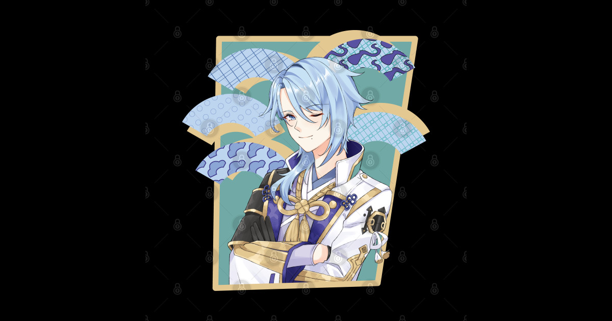 Kamisato Ayato - Genshin Impact - Kamisato Ayato - Sticker | TeePublic