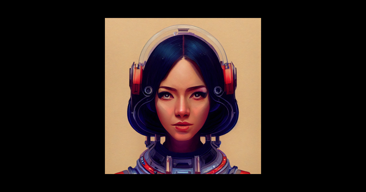 Retro Space Woman - Retro - Posters and Art Prints | TeePublic