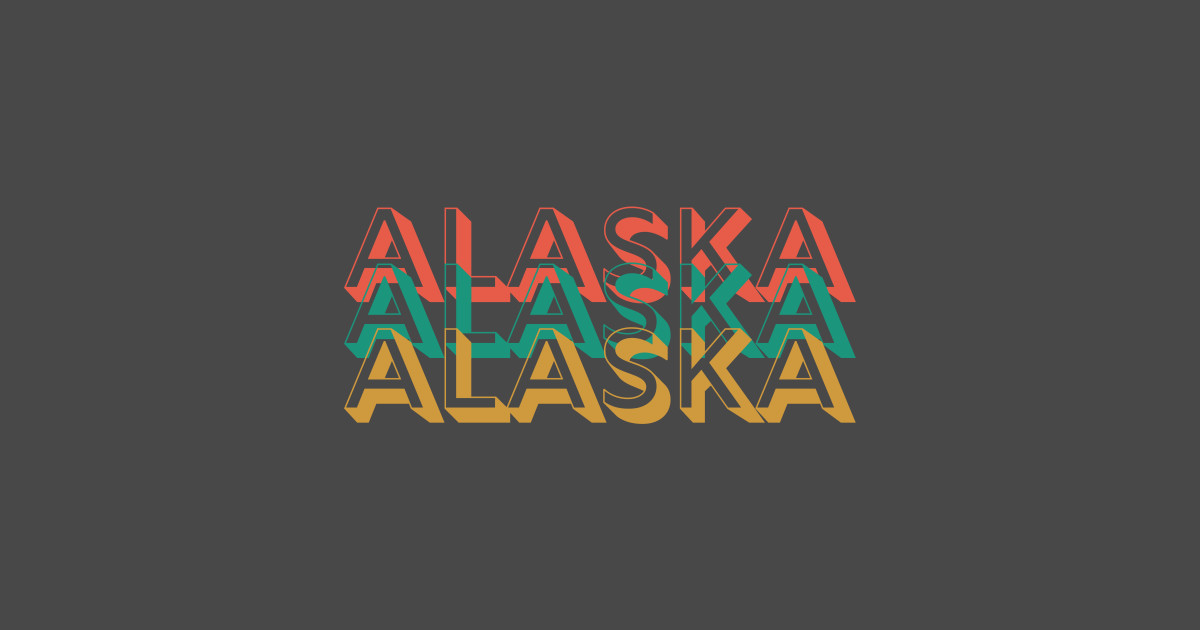 Retro Alaska State Design - Retro - T-Shirt | TeePublic