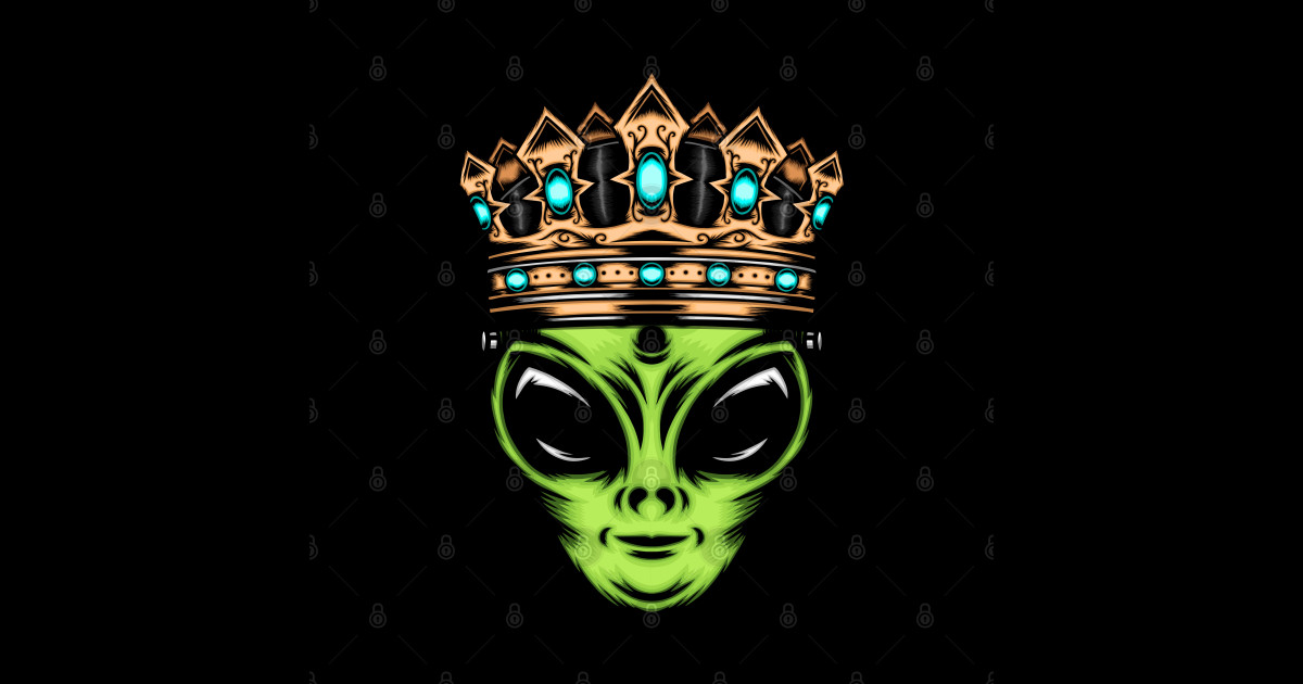 alien with gold crown - Alien With Gold Crown - Posters and Art Prints ...