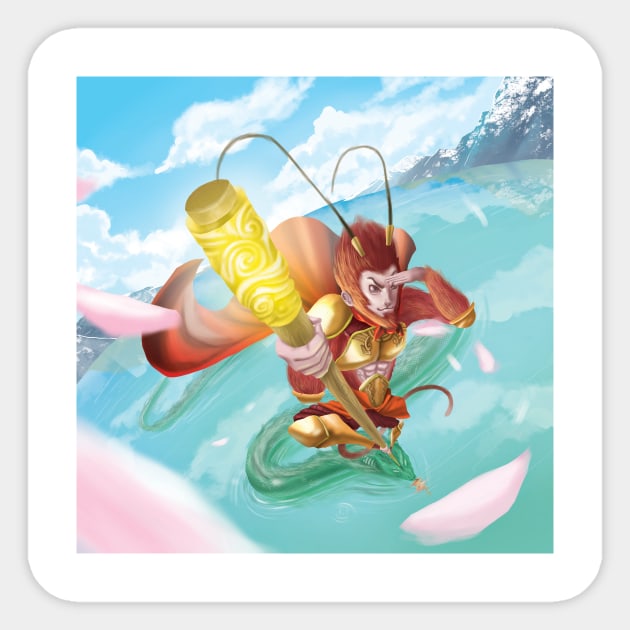 Monkey King II - Monkey King - Sticker | TeePublic