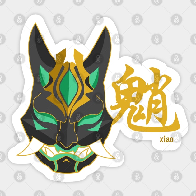 Xiao name and symbol - Genshin Impact - Genshin Impact - Sticker ...