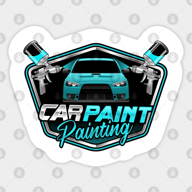 JDM Evo X - car painting - Lancer Evo - Sticker | TeePublic