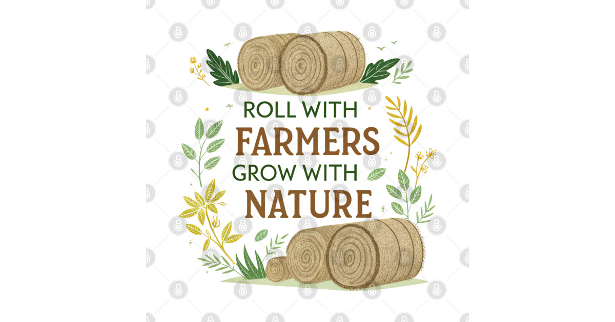 Roll with Farmers, Grow with Nature - Support Farmers - T-Shirt | TeePublic