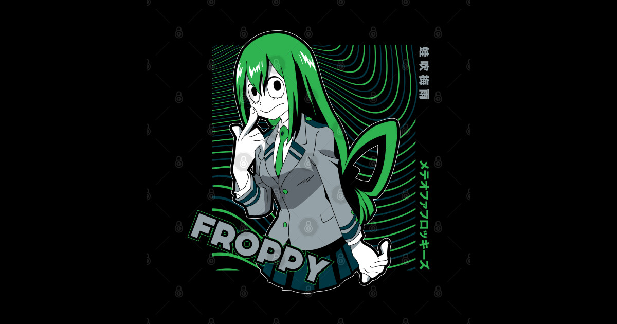 Froppy MHA Anime Fanart - Anime And Manga - Sticker | TeePublic