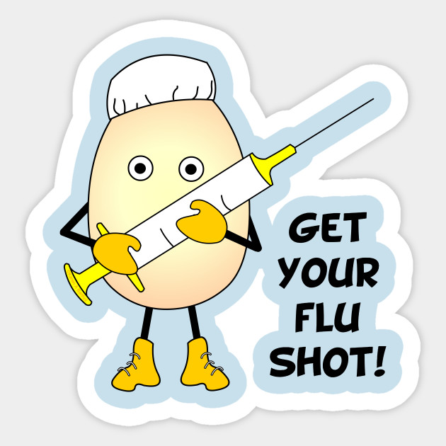 Nurse Flu Shot - Flu Shot - Sticker | TeePublic