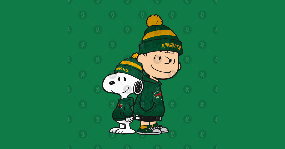 Charlie Brown Minnesota Hockey - Minnesota Wild - T-Shirt | TeePublic