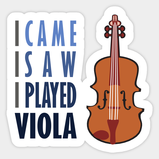 Funny Viola - Viola - Sticker | TeePublic