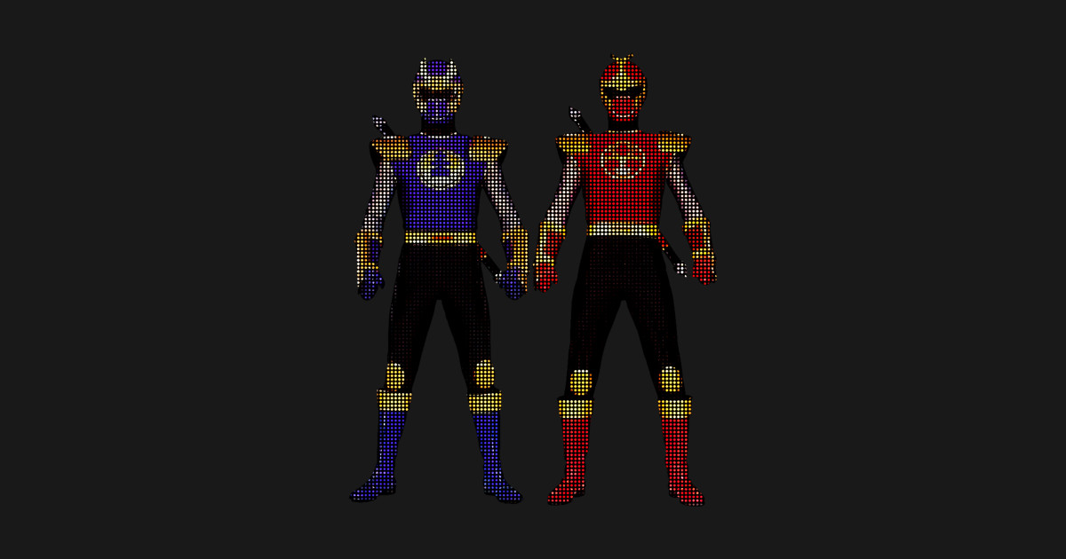 NAVY THUNDER RANGER & CRIMSON THUNDER RANGER POWER RANGERS NINJA STORM ...