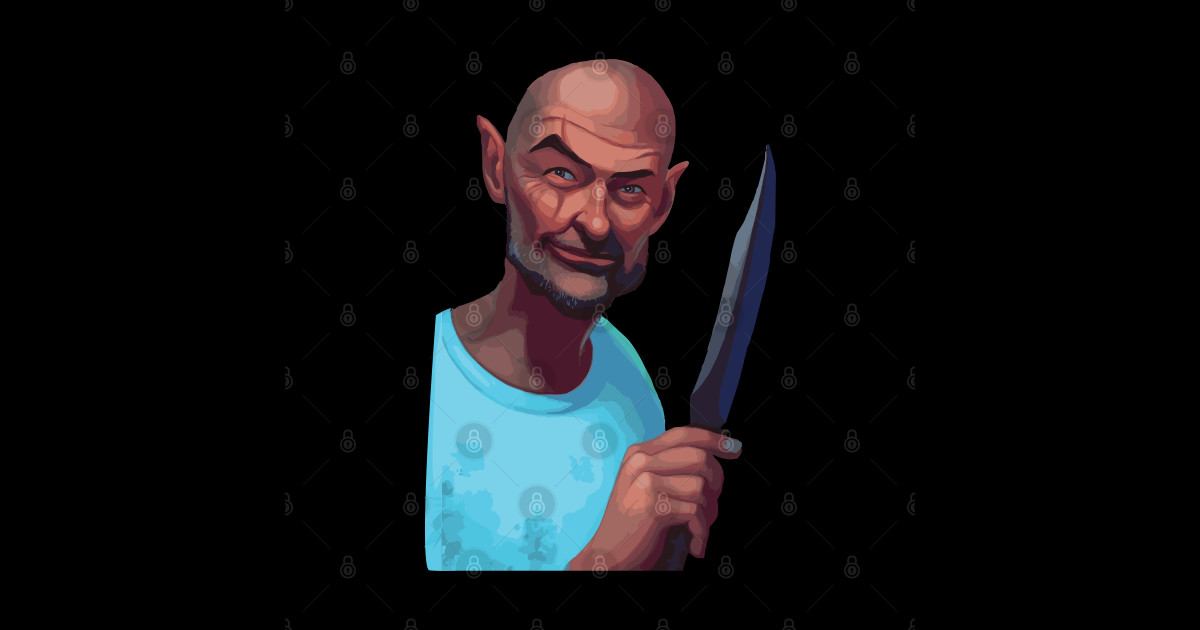 Lost John Locke portrait - Lost - Sticker | TeePublic