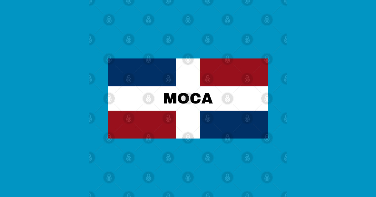 Moca City in Dominican Republic Flag - Dominican Republic - T-Shirt ...