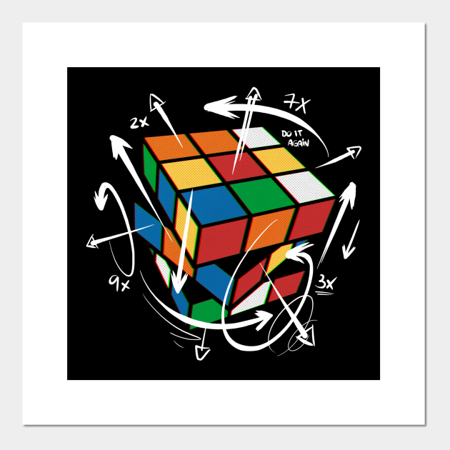 The Cube's Formula - Rubiks Cube - Posters and Art Prints | TeePublic