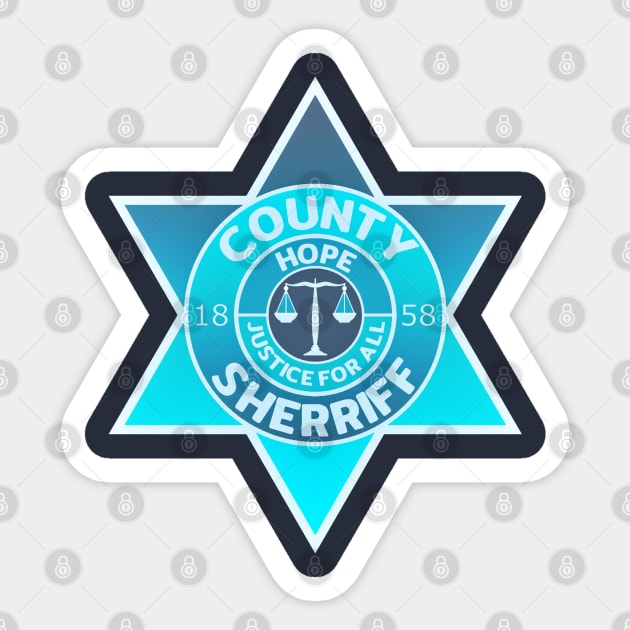 County Sheriff Badge - Hope - Rambo: First Blood - Rambo - Sticker ...