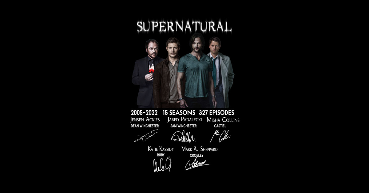 Supernatural All Cast Signed 15th Anniversary 2005 2022 - Supernatural ...