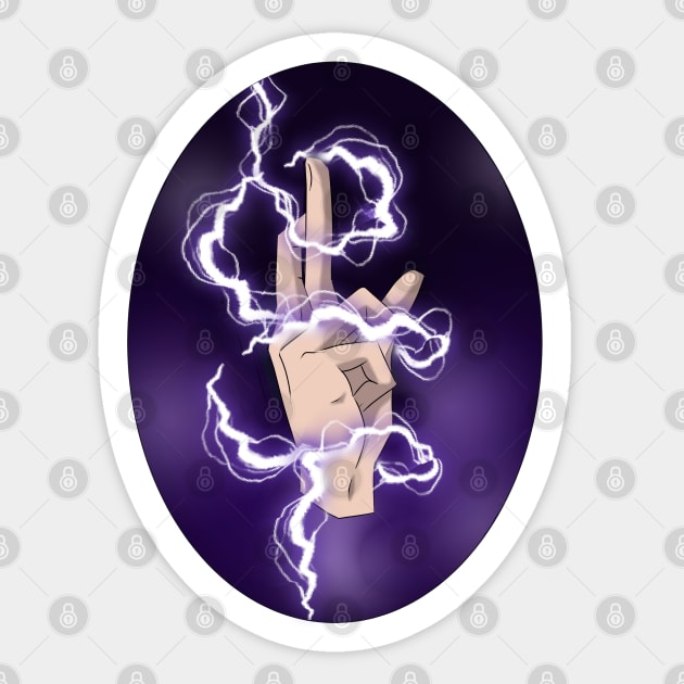 Gojo satoru's hand - Gojo Hand - Sticker | TeePublic