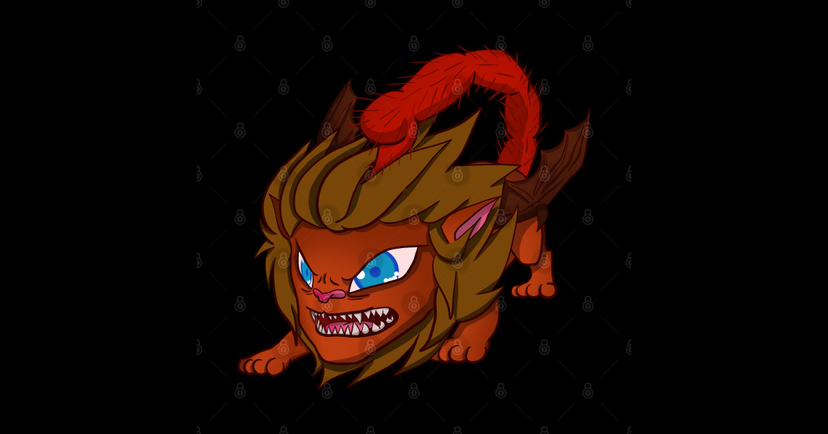 Manticore, the Persian Myth - Manticore - Sticker | TeePublic