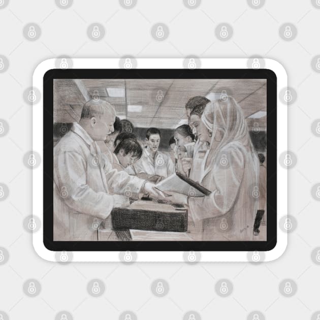 Pathology Lab - Drawing by Avril Thomas - Adelaide Artist - Pathology ...