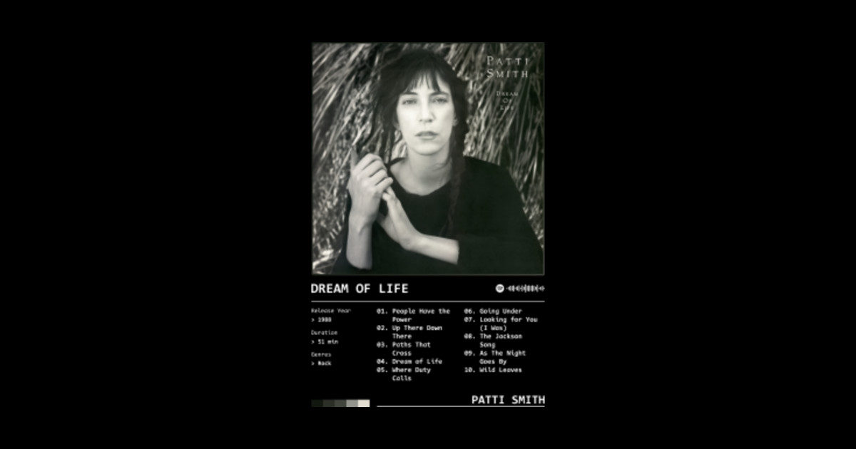 Dream Of Life (1988) Album by Patti Smith - Patti Smith - Posters and ...