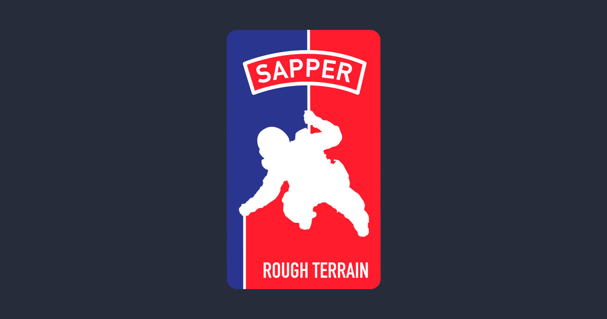 SAPPER Rough Terrain Combat Engineer NBA logo - Rough Terrain - T-Shirt ...