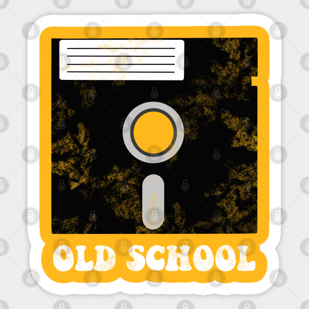 Old School Floppy Disk - Floppy Disk - Sticker | TeePublic