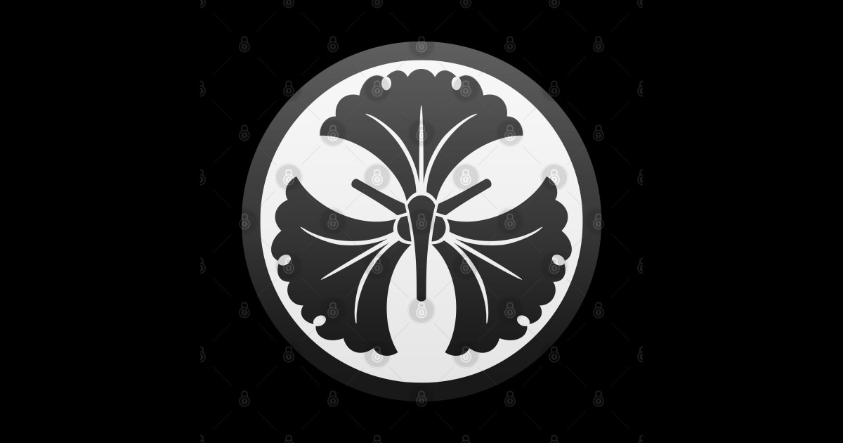 Tsushima Adachi Kamon - Samurai Crest - Sticker | TeePublic