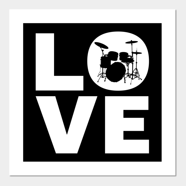 Love Drumming - I Love Drums | Drummer & Percussionist Gift - Drummer ...