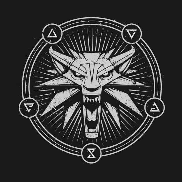 Witcher Sign - The Witcher - T-Shirt | TeePublic
