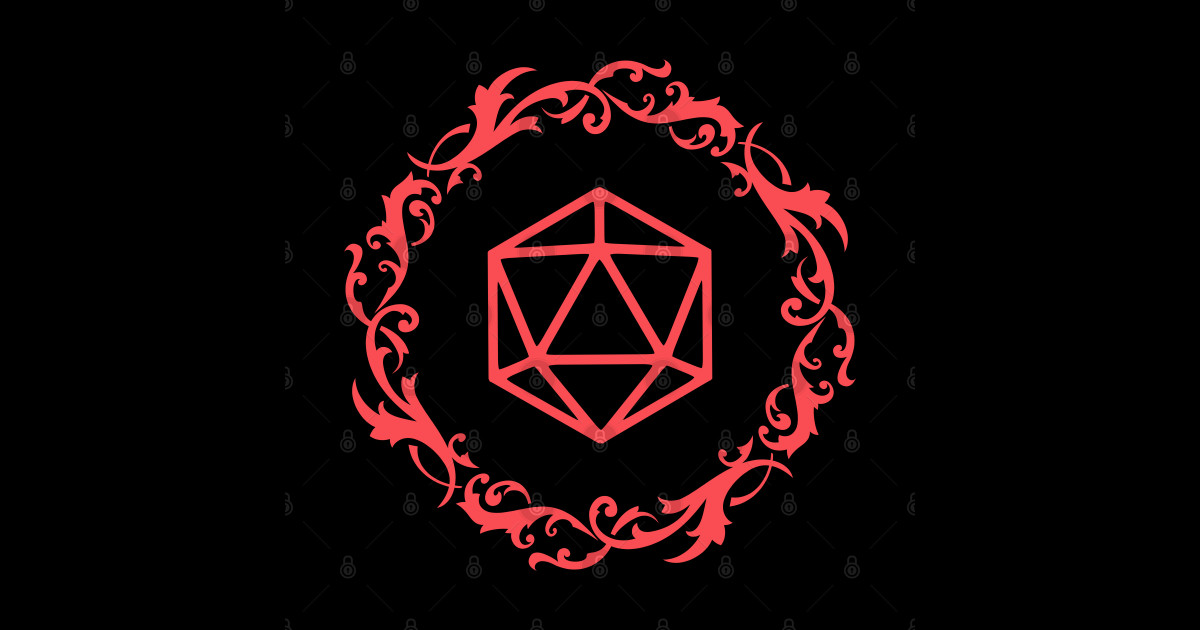 Magical D20 Dice TRPG Tabletop RPG Gaming Addict - Dungeons And Dragons ...
