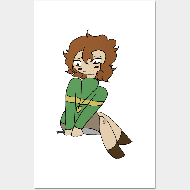 Chara Dreemurr Undertale Chibi Sticker, Pin, + Others - Chara - Posters ...