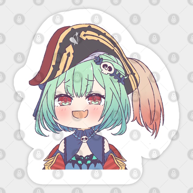 Uruha Rushia Chibi - Youtube - Sticker | TeePublic