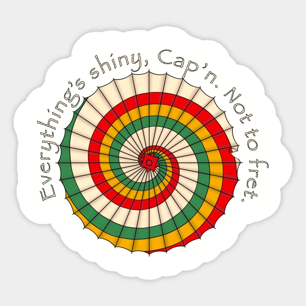Kaylee’s Parasol - Firefly - Sticker | TeePublic