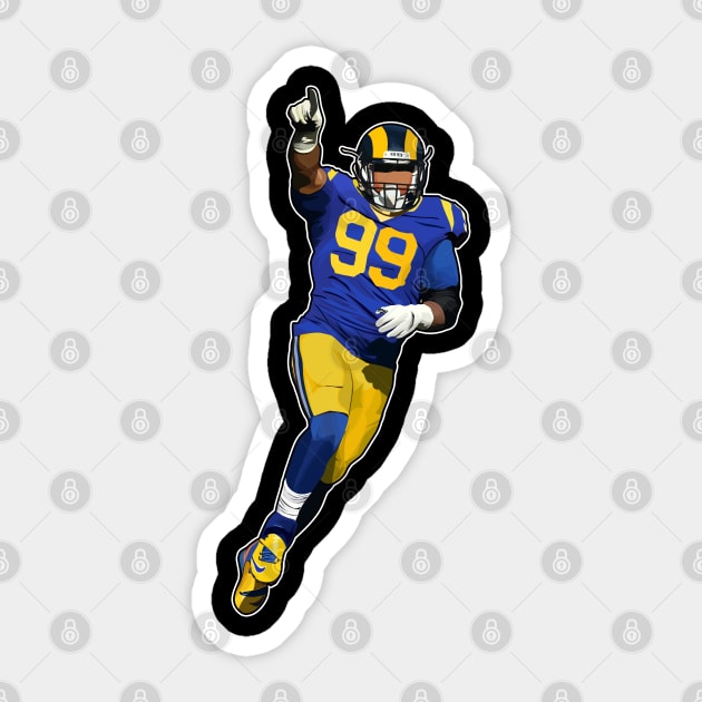 Aaron Donald Sign - Aaron Donald - Sticker | TeePublic