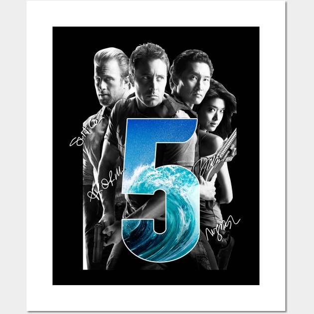 Five Signatures Casts Tv Show - Hawaii Tv Five Fun O - Posters and Art ...
