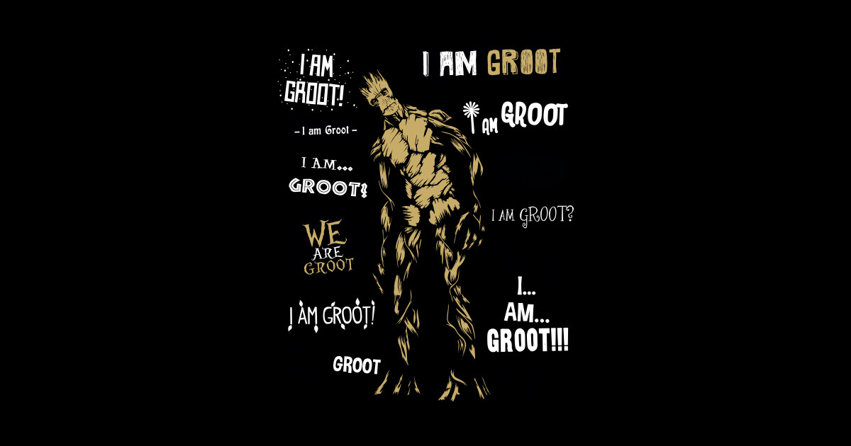 Groot Famous Quotes - Groot - Sticker | TeePublic
