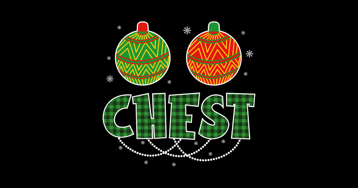 Funny Chest Nuts Couples Christmas Chestnuts - Chest Nuts - Sticker ...