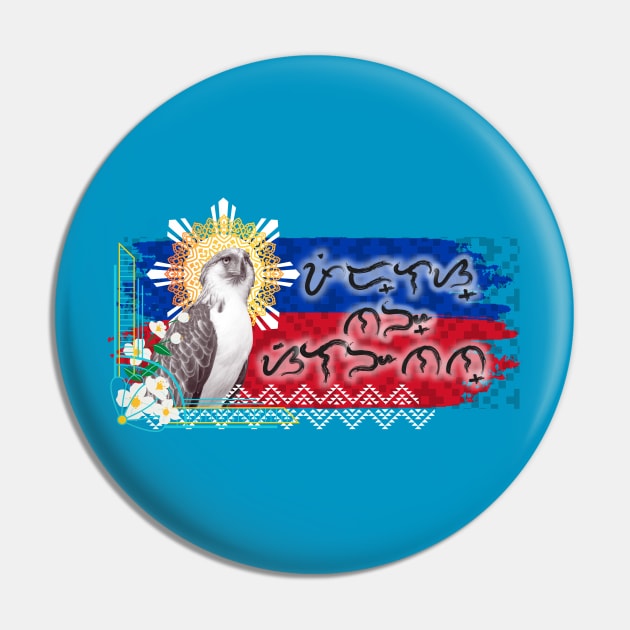 Phil.Eagle Flag Baybayin word Perlas ng Silanganan (Pearl of the Orient ...