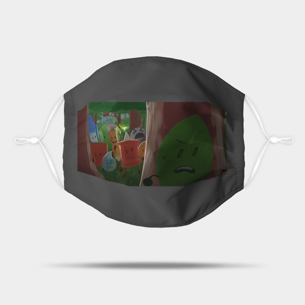 BFDI Leafy Chase Scene - Bfb - Mask | TeePublic