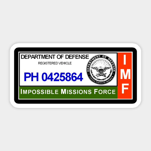 Mission Impossible Parking - Mission Impossible - Sticker | TeePublic