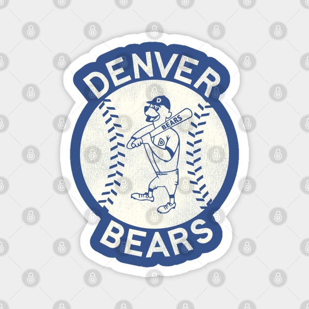 Defunct 70s Denver Bears Baseball Team - Baseball - Magnet | TeePublic