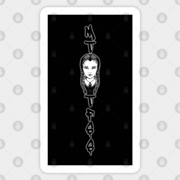 Wednesday Addams Calendar - Wednesday Addams - Sticker | TeePublic