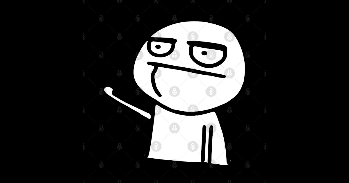 MEME MIDDLE FINGER - Memes - Sticker | TeePublic