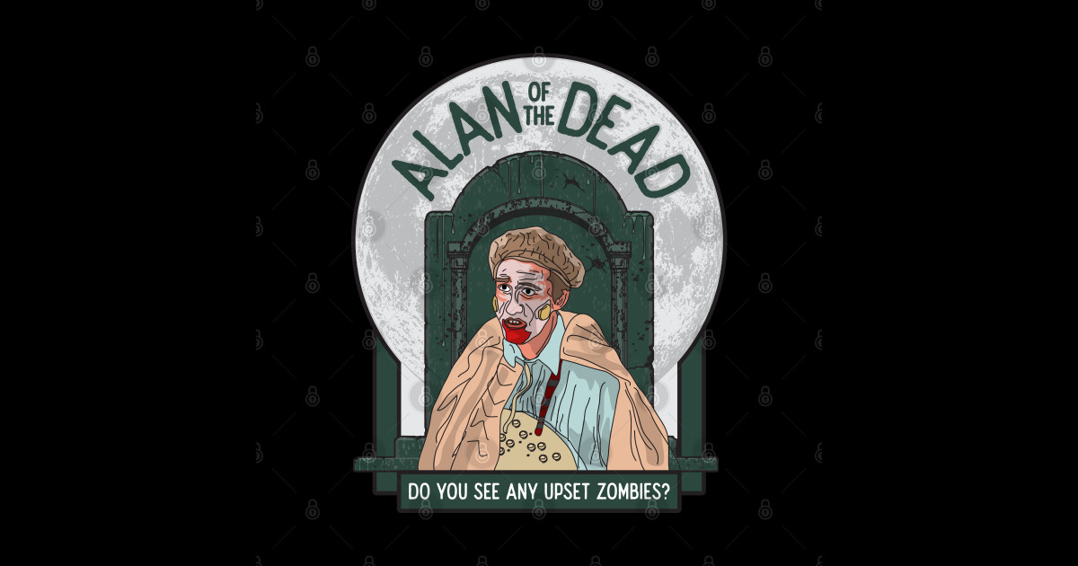 Alan Partridge – Alan of the Dead - Alan Partridge - Sticker | TeePublic
