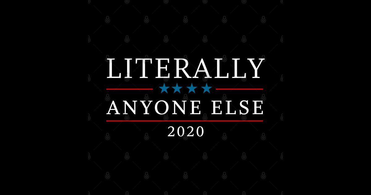 Elections 2020 Literally Anyone Else - Elections - Tapestry | TeePublic