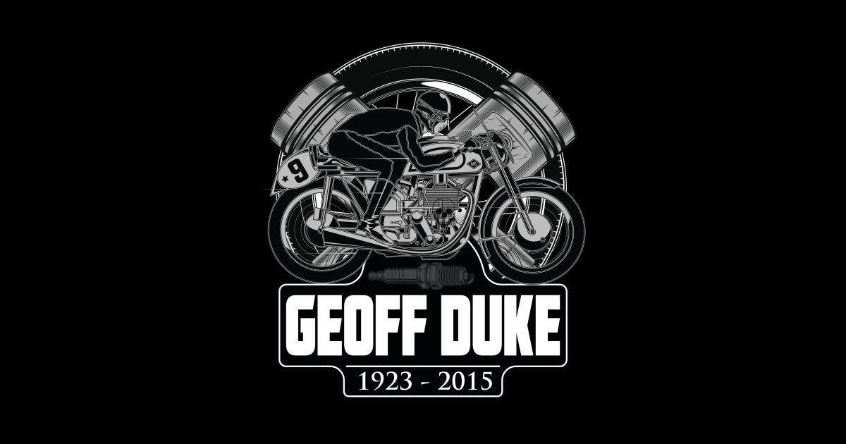 GEOFF DUKE - Legendary Rider - Sticker | TeePublic