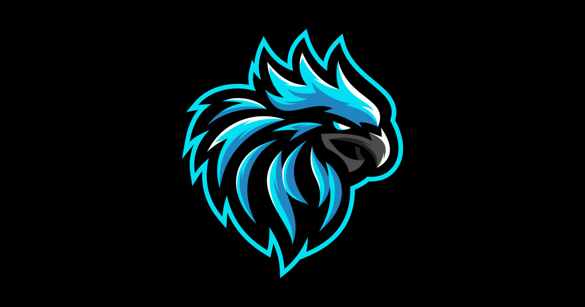 Blue phoenix character design - Blue - Posters and Art Prints | TeePublic