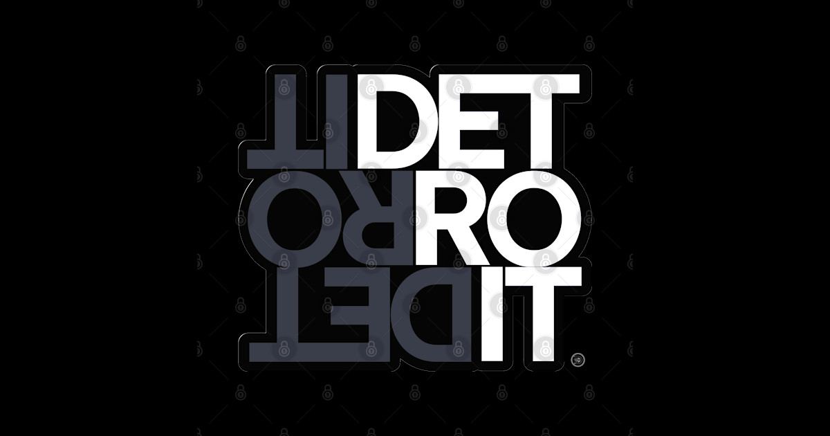 Detroit Blocks - Detroit - Sticker | TeePublic