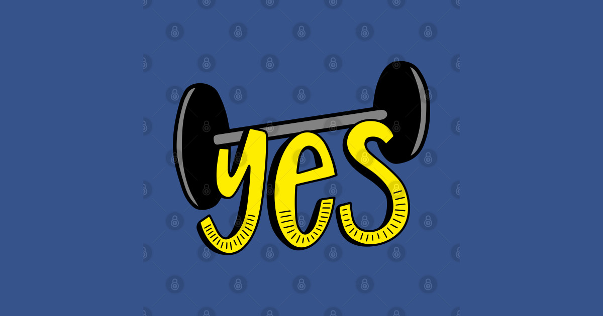 YES YOU CAN! - Gym Fitness Workout Fit Motivation - T-Shirt | TeePublic