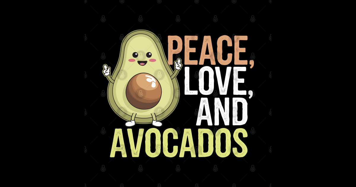 Positive Avocados Love - Avocado Love - Sticker | TeePublic
