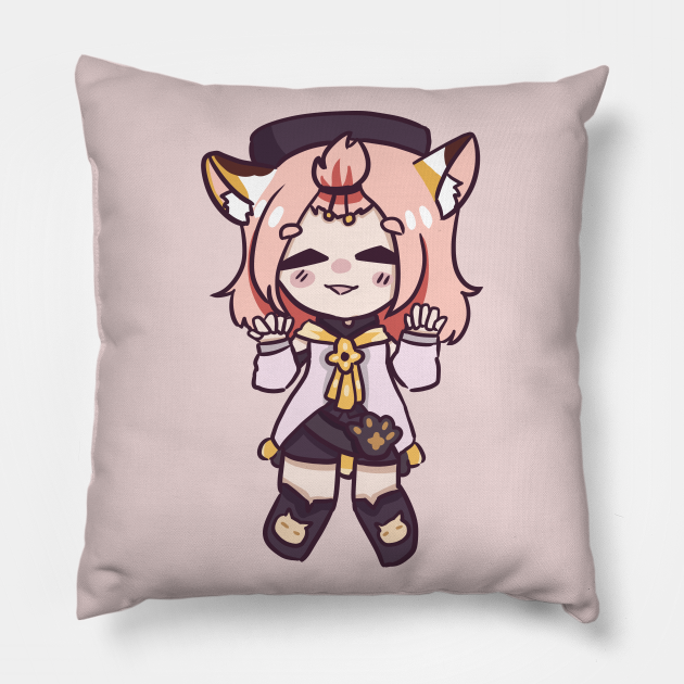 Genshin Impact Chibi Diona Fan Art Genshin Impact Diona Pillow Teepublic